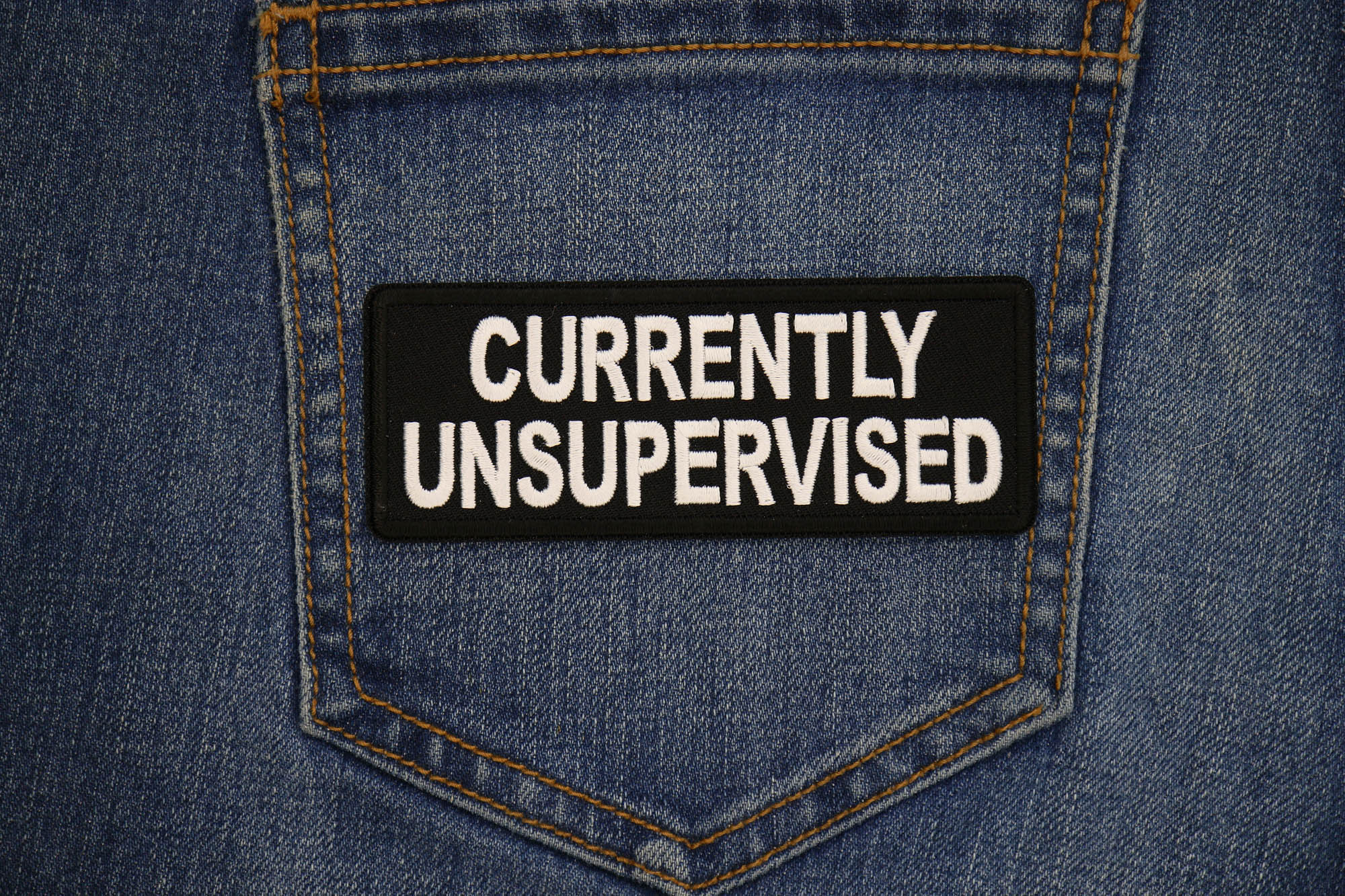 Currently Unsupervised Patch, Funny Saying Patches, Sew or Iron on ...