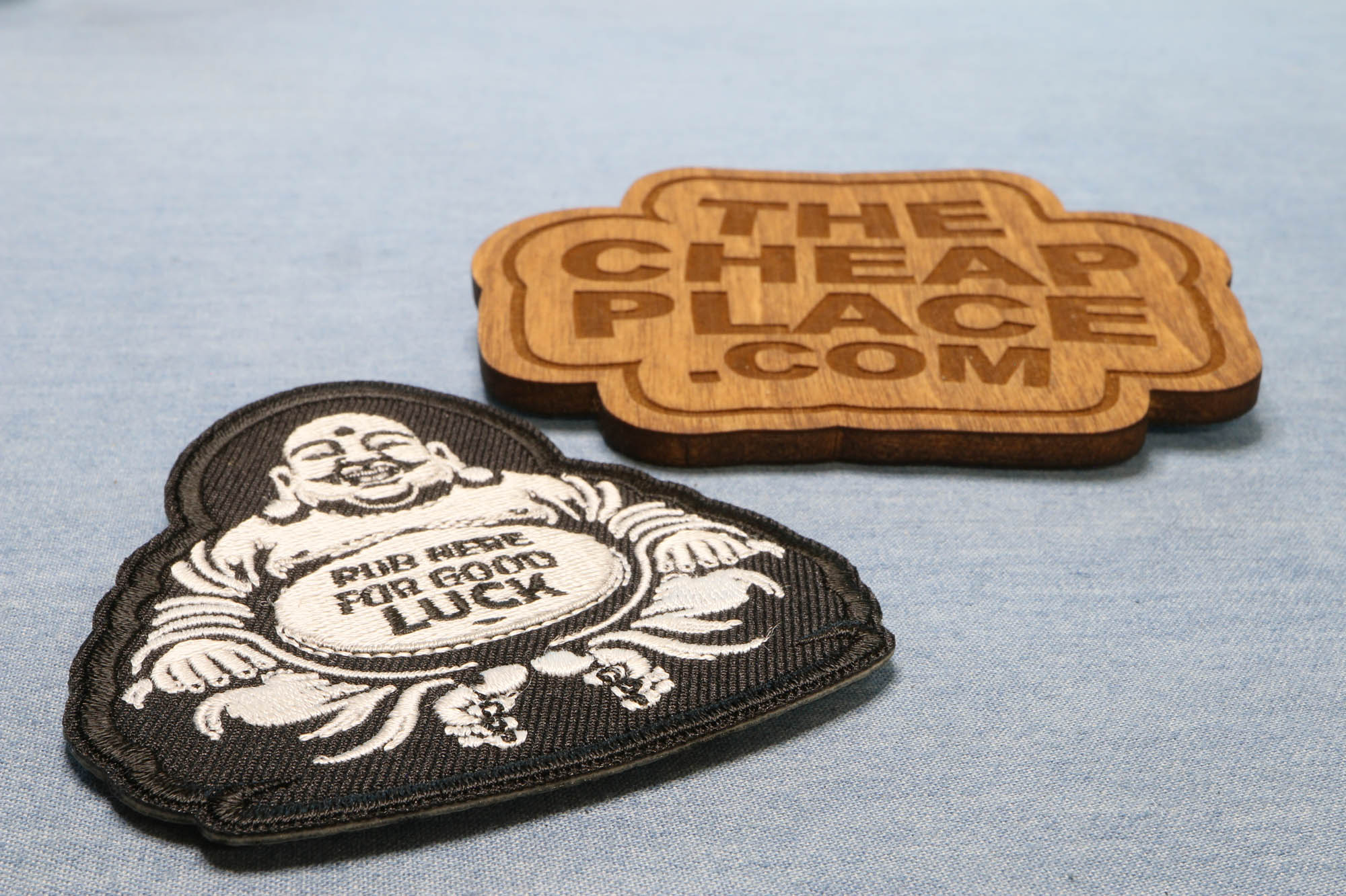 Rub Here for Luck Fat Budha Patch by Ivamis Patches