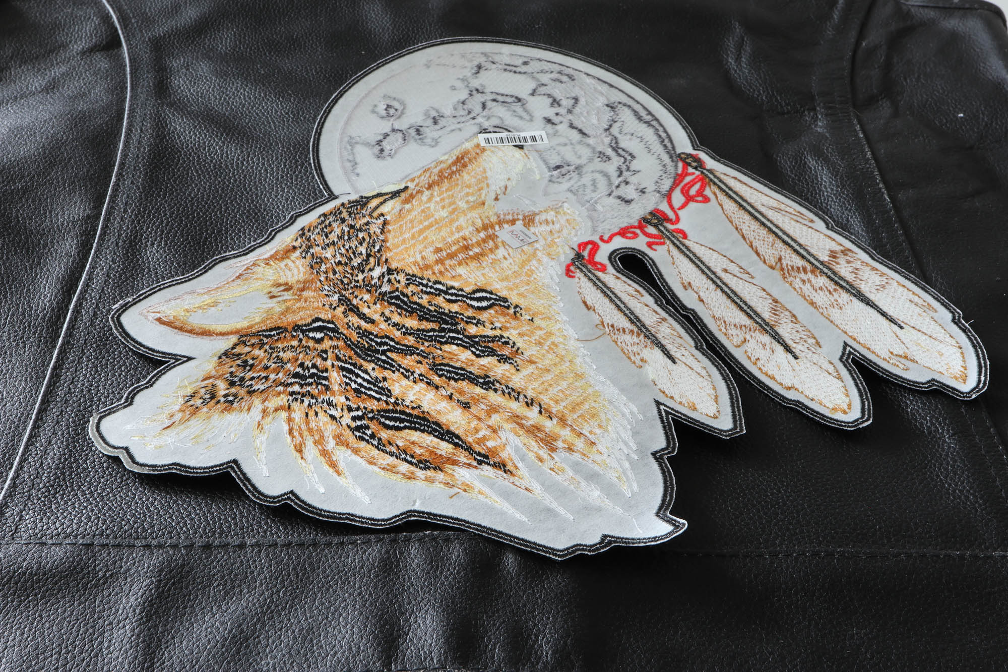 Howling Wolf Moon Large Back Patch | Wolf Patches -TheCheapPlace