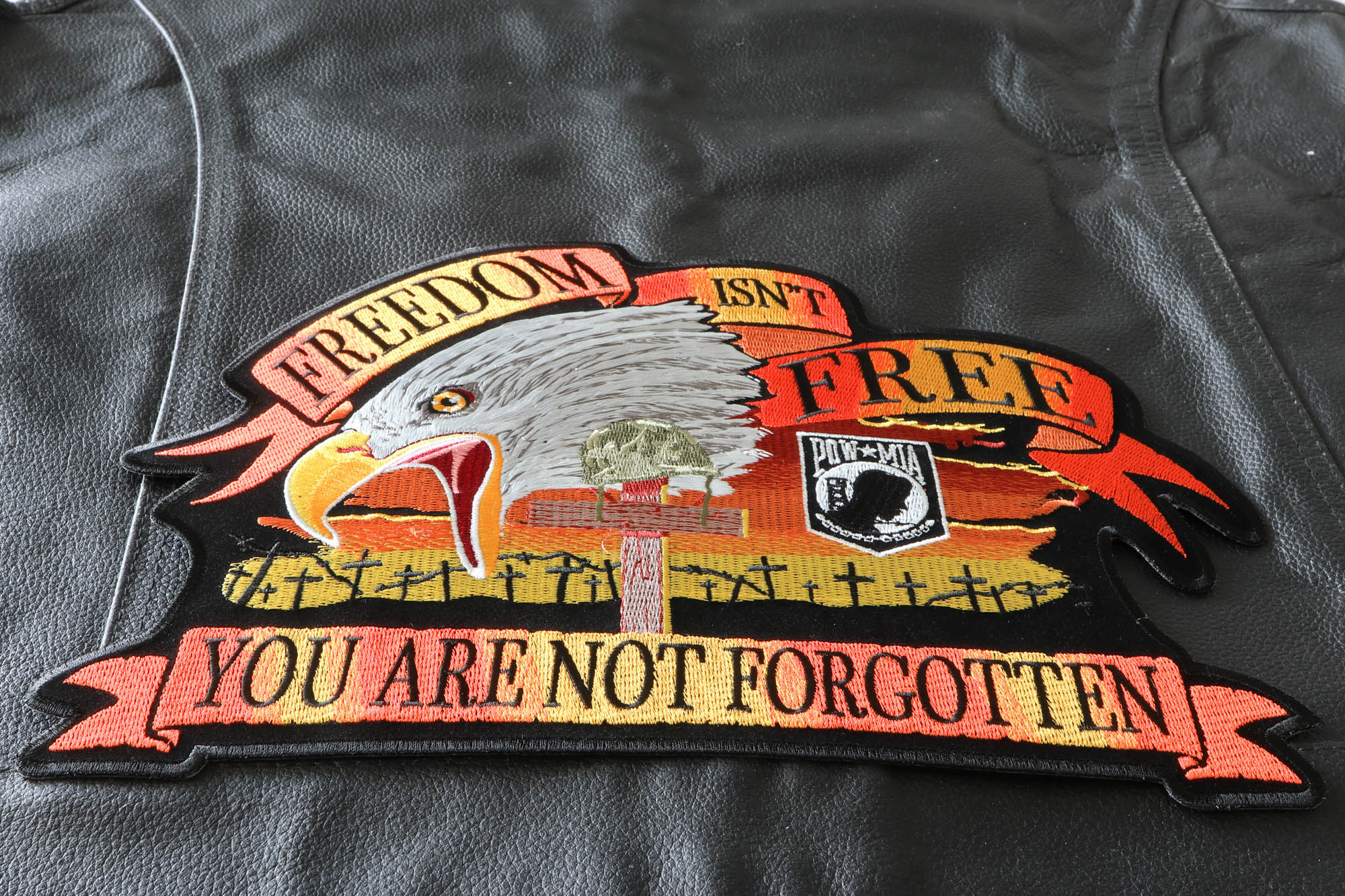 Freedom Isn't Free Eagle You Are Not Forgotten Patch, Large Eagle Back ...