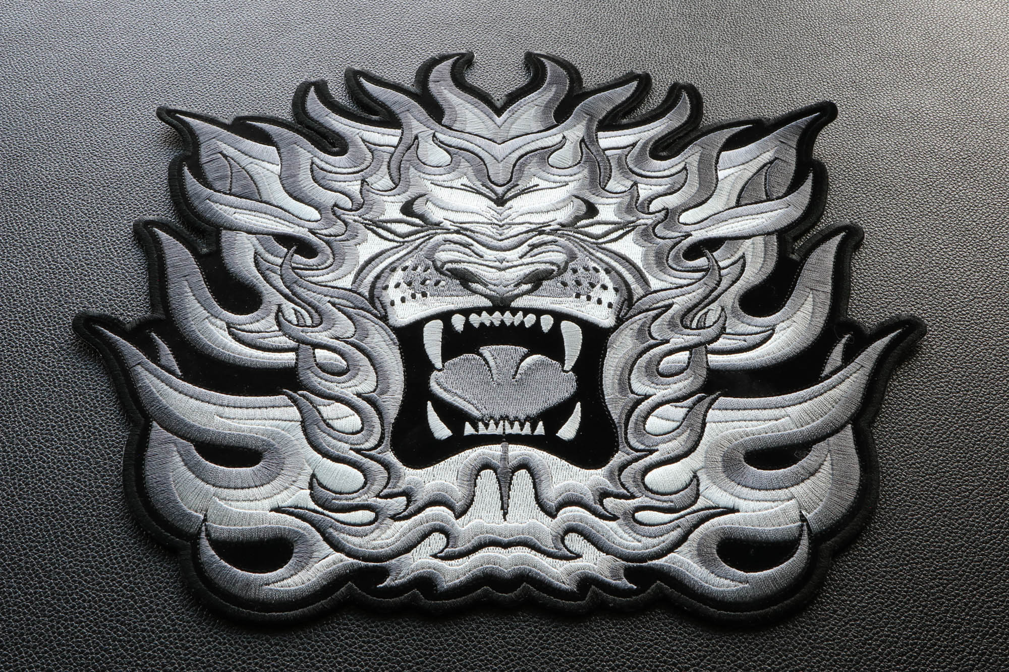 Tribal Lion Patch, Large Animal Patches for Jackets by Ivamis Patches