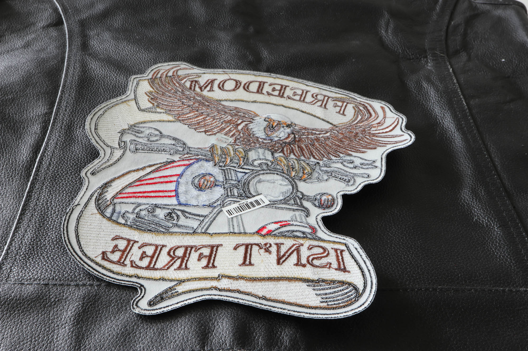 Freedom Isn't Free Biker Eagle Patriotic Large Back Patch | Biker Patches -TheCheapPlace