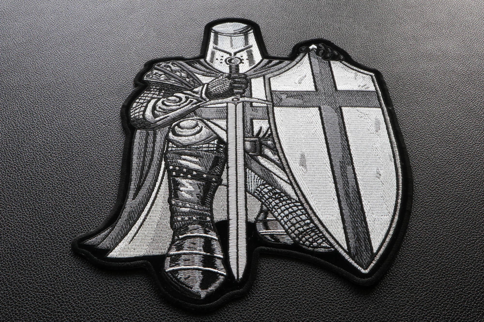 Kneeled Knight Patch, Large Christian Back Patches by Ivamis Patches