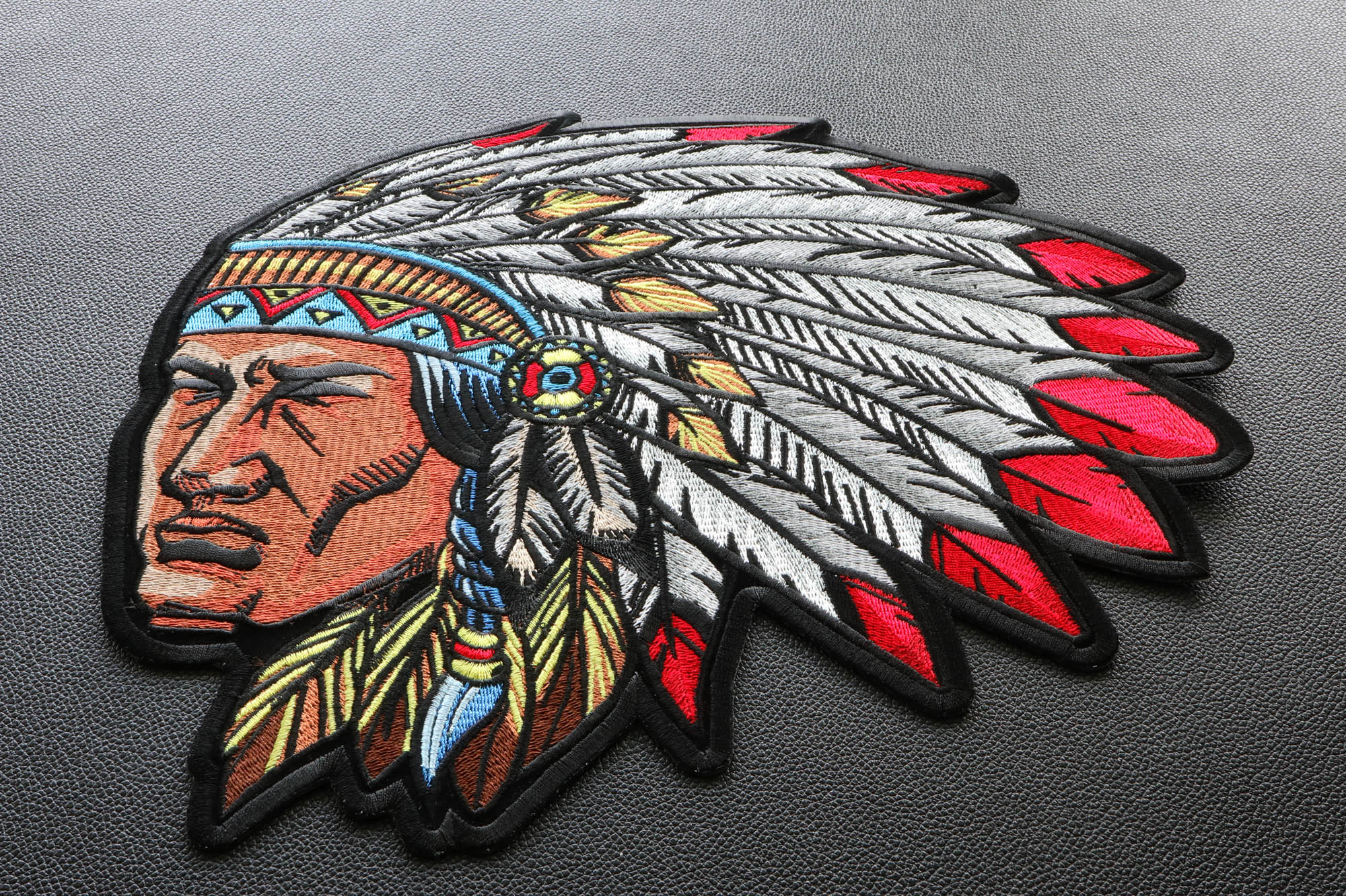 Indian Chief Patch, Large Indian Patches by Ivamis Patches