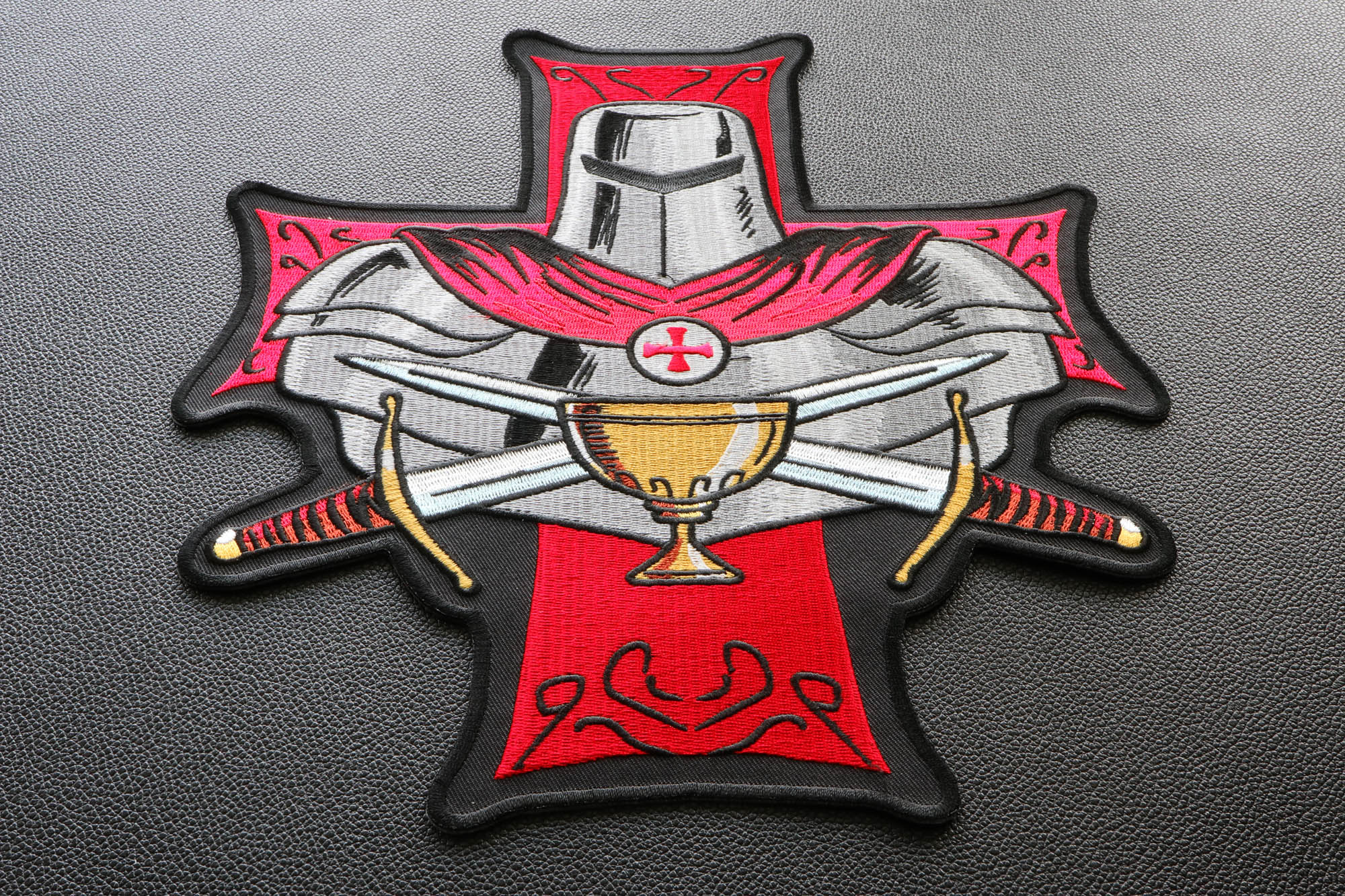 Knight Templar Holy Grail Patch, Large Christian Back Patches by Ivamis ...