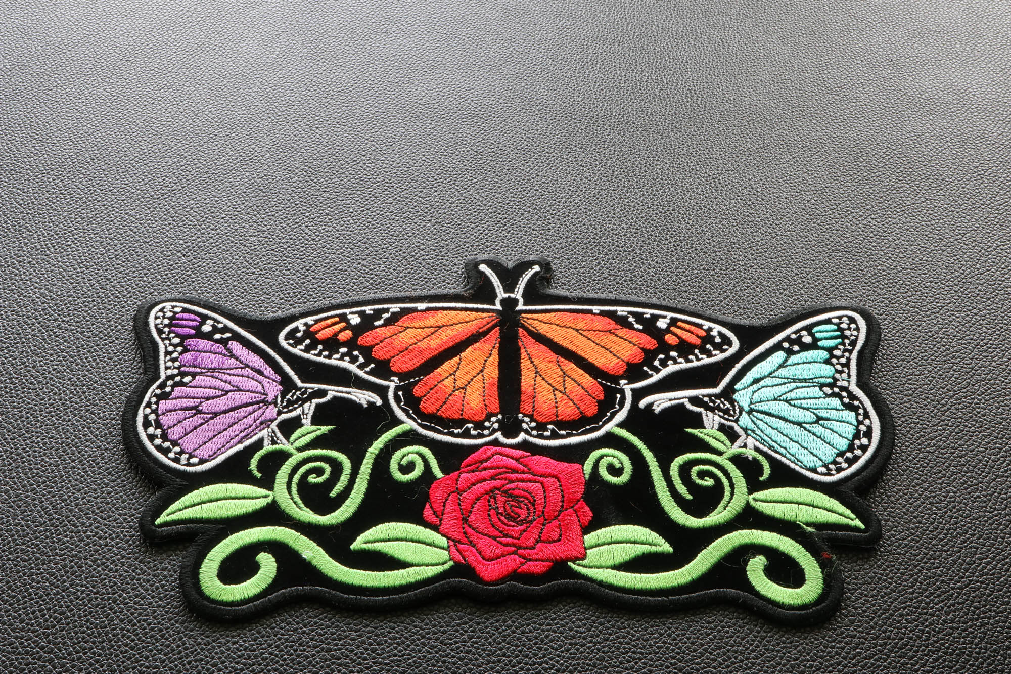 Butterfly Flower Patch, Large Ladies Back Patches for Jackets by Ivamis ...