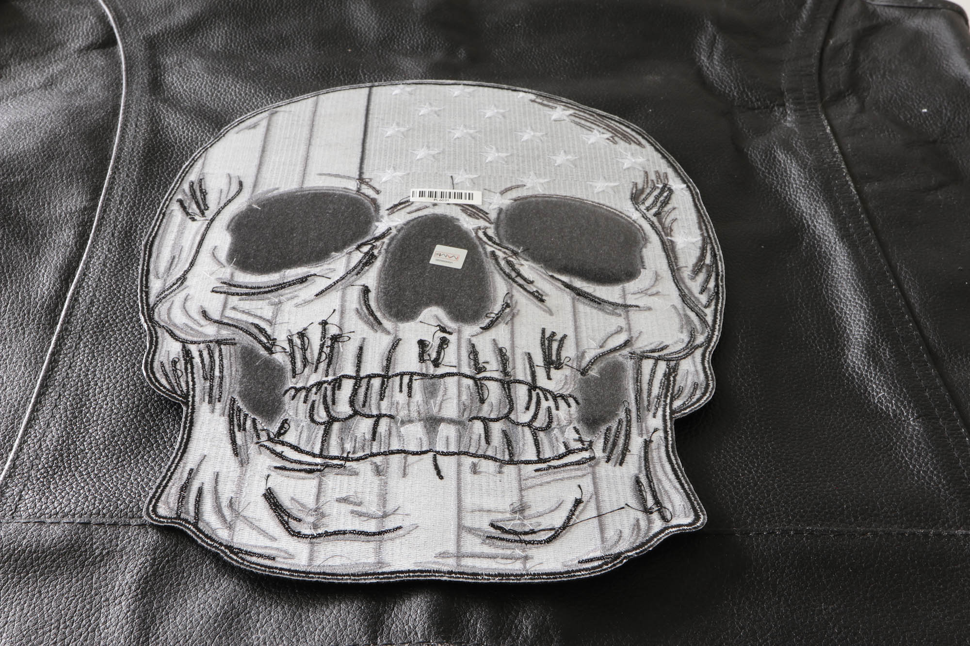 Skull Subdued American Flag Embroidered Iron on Patch - TheCheapPlace
