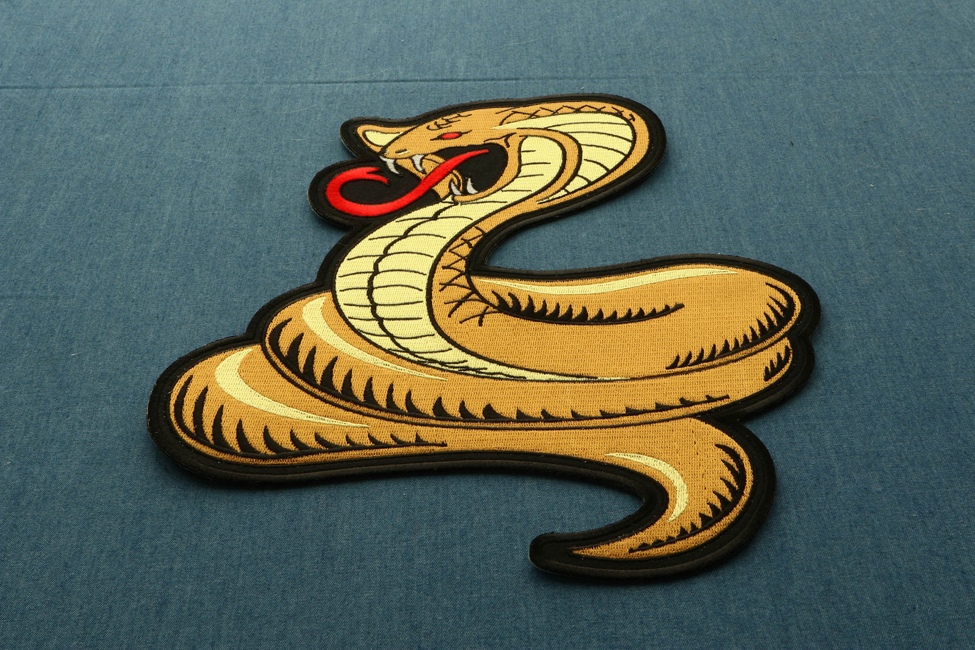 Cobra Snake Patch, Large Animal Patches for Jackets by Ivamis Patches