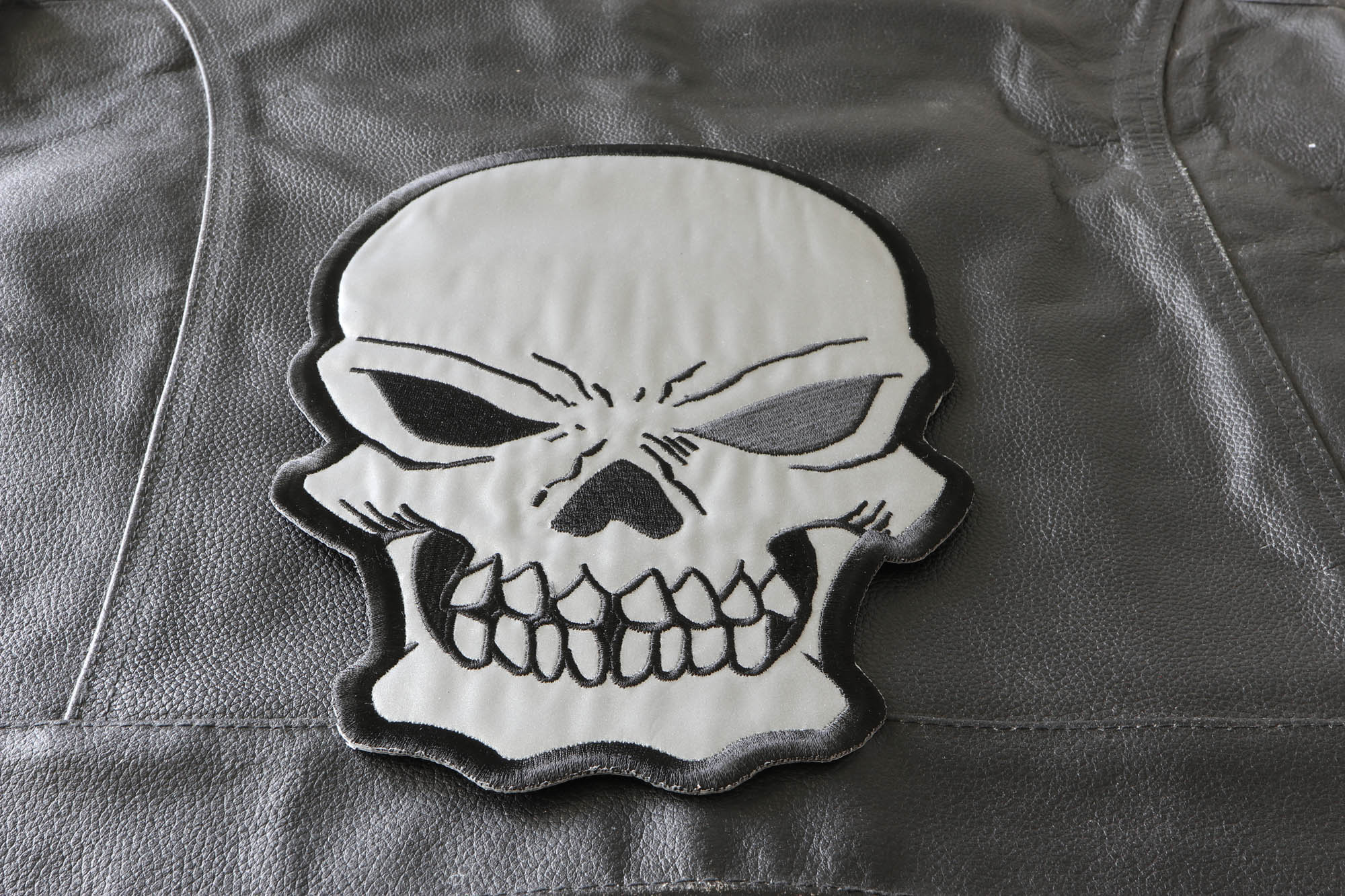 Skull Patch, Large Skull Patches for Biker Jackets by Ivamis Patches