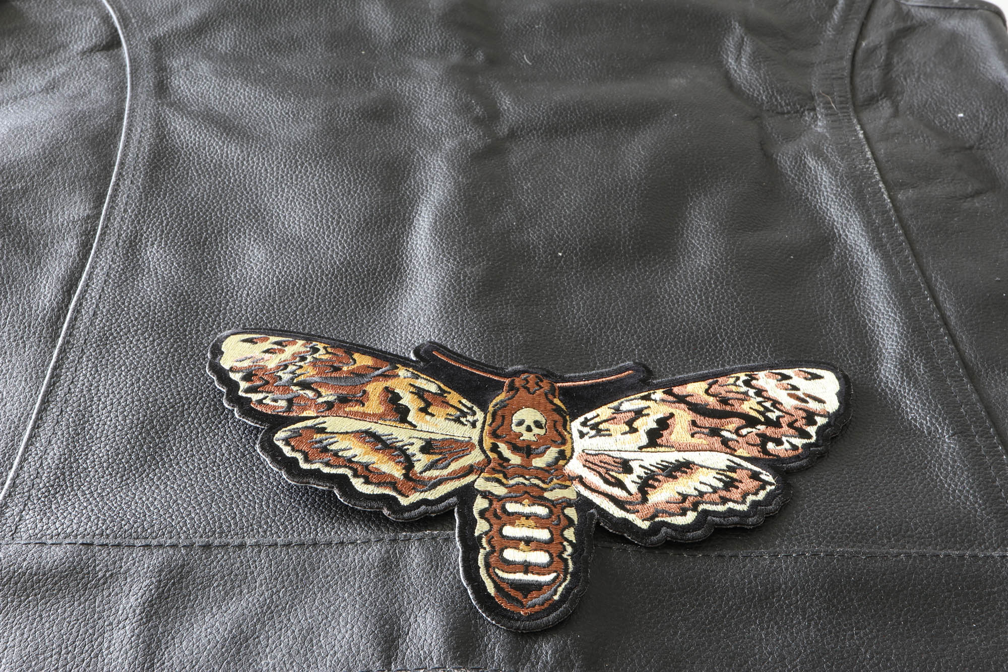 Skull Moth Patch, Large Animal Patches for Jackets by Ivamis Patches