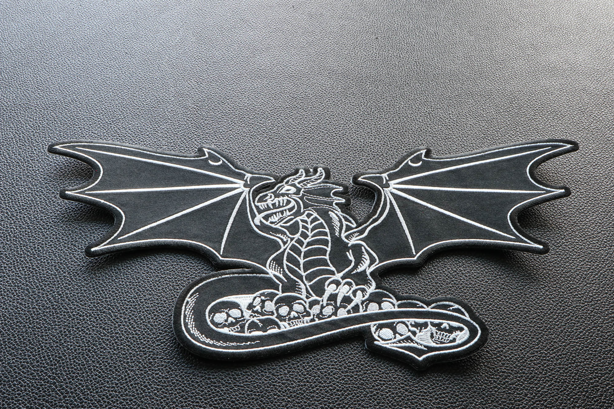 Dragon and Skulls Patch, Large Animal Patches for Jackets by Ivamis Patches