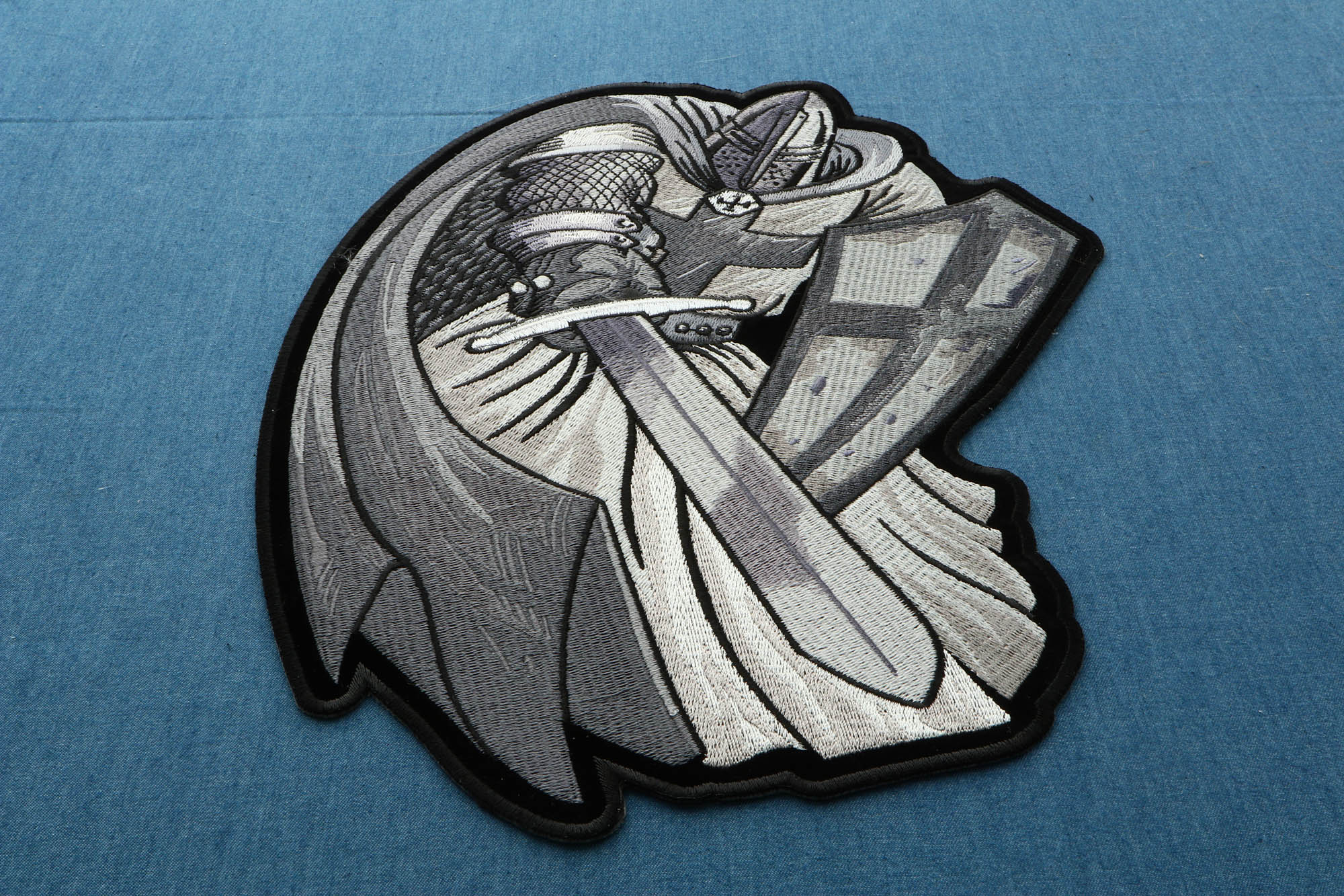 Knight Patch, Large Christian Back Patches by Ivamis Patches