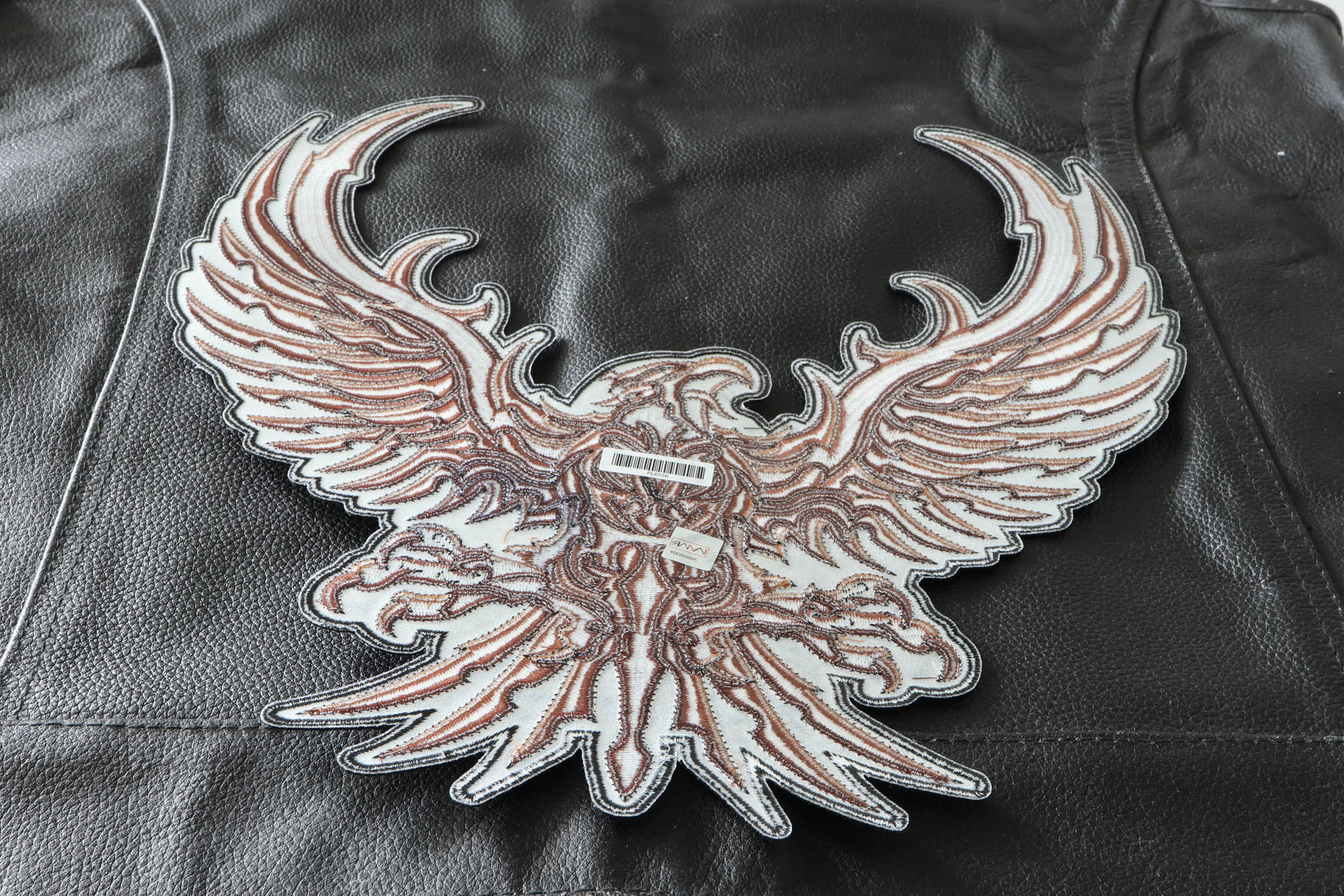 Brown Eagle Large Embroidered Iron on Biker Patch - TheCheapPlace