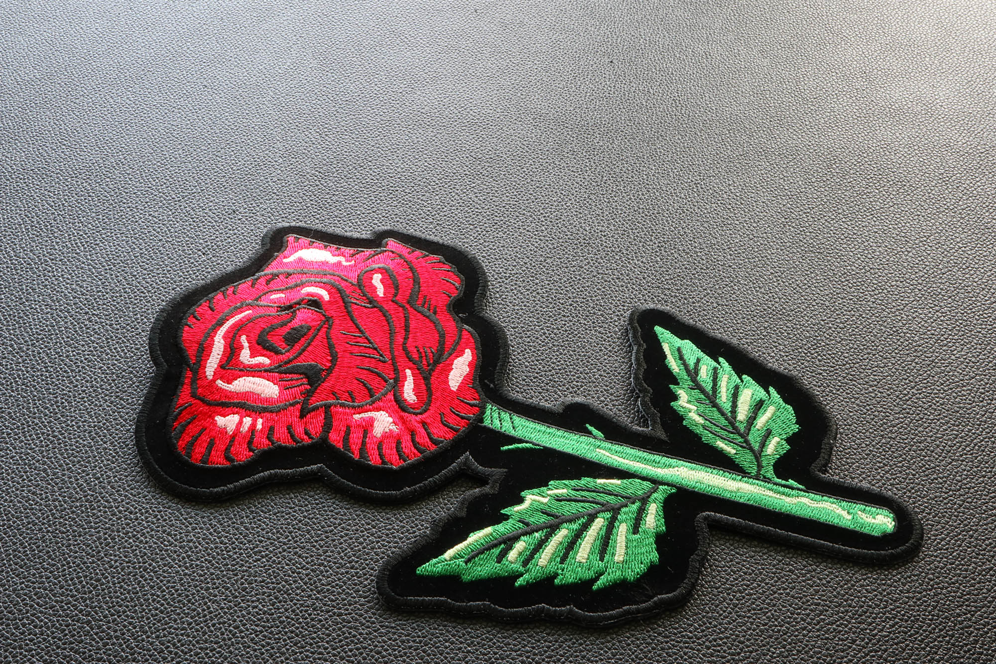 Rose Patch, Large Ladies Back Patches for Jackets by Ivamis Patches