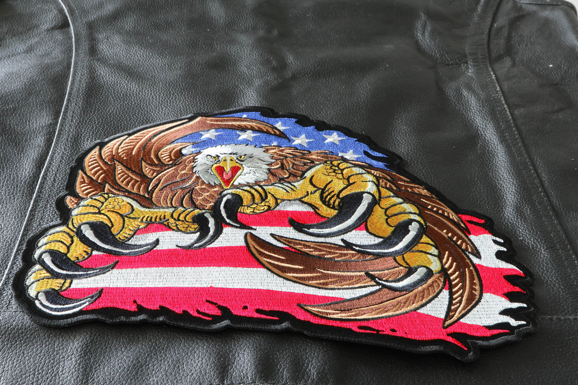 American Flag Eagle and Talons Patch, Large Eagle Patches for Jackets ...