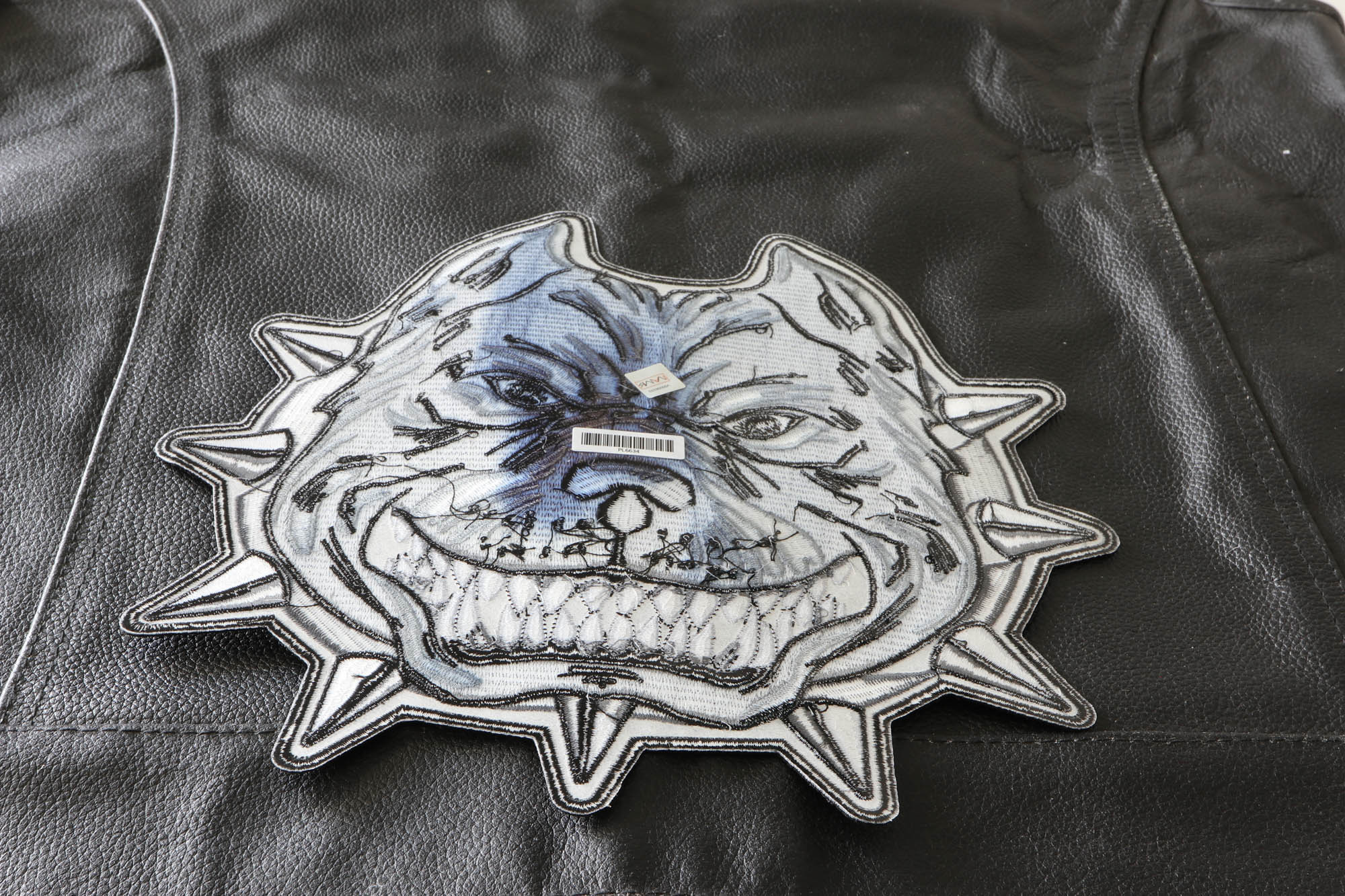 Large Pitbull Patch for Back of Biker Vests by Ivamis Patches