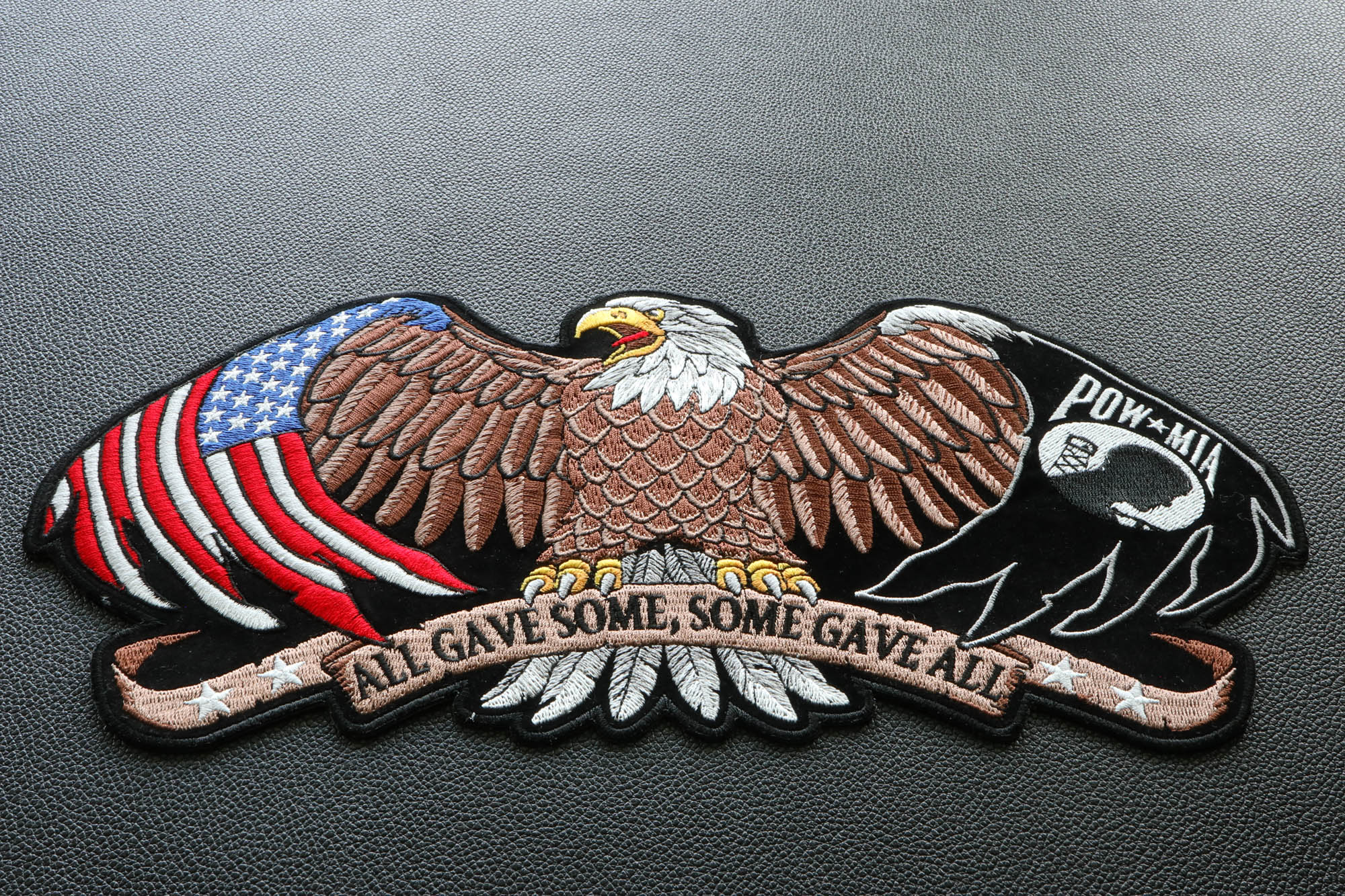 All Gave Some and Some Gave All POW MIA Eagle Patch, Large Eagle Back ...