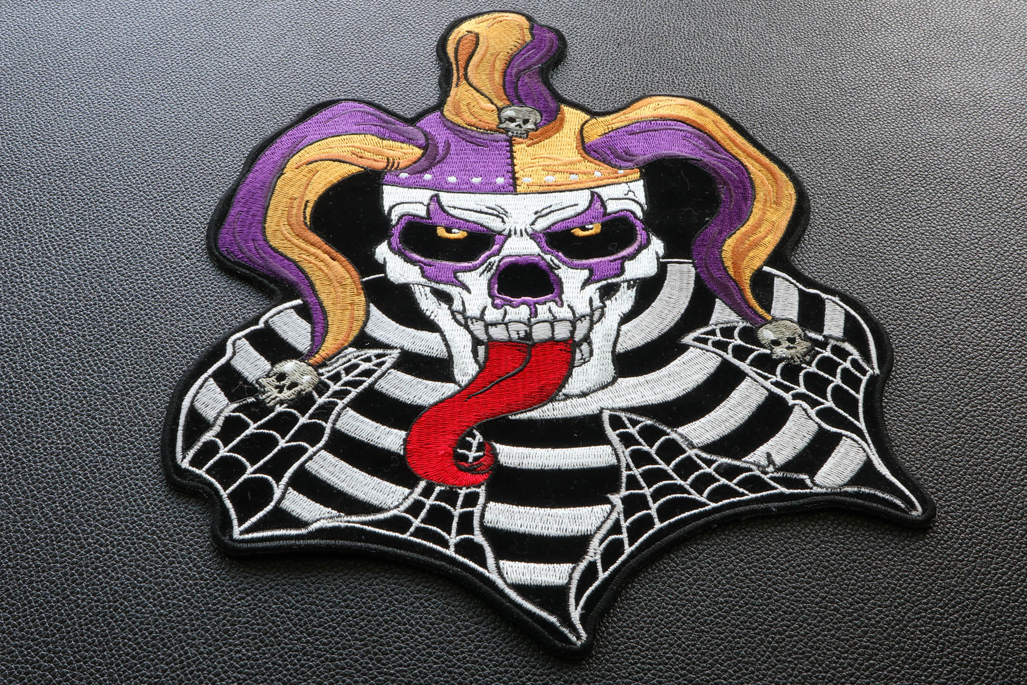Jester Clown Skull Patch, Large Skull Patches by Ivamis Patches