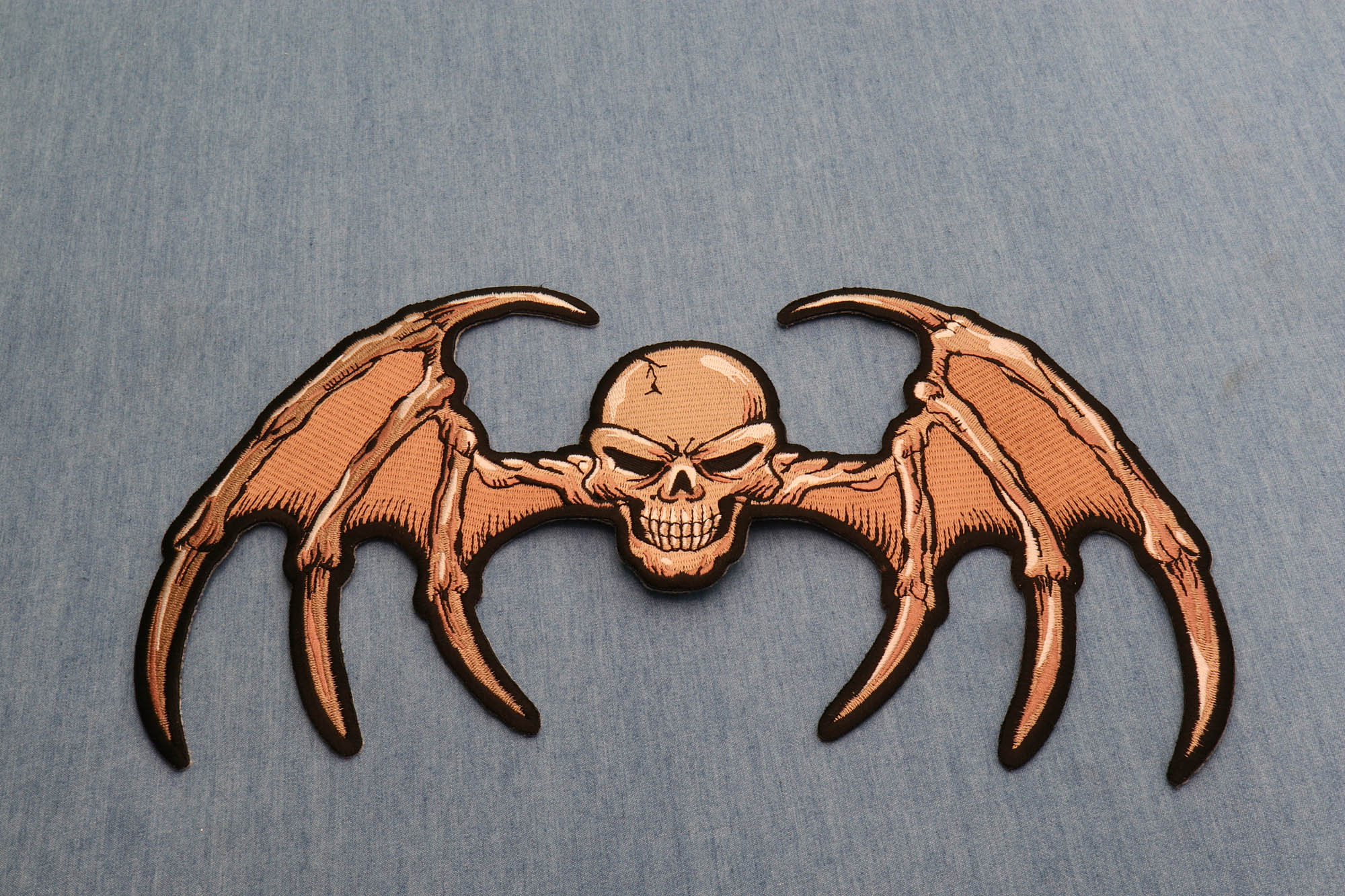 Bat Wings Skull Patch, Large Skull Patches by Ivamis Patches