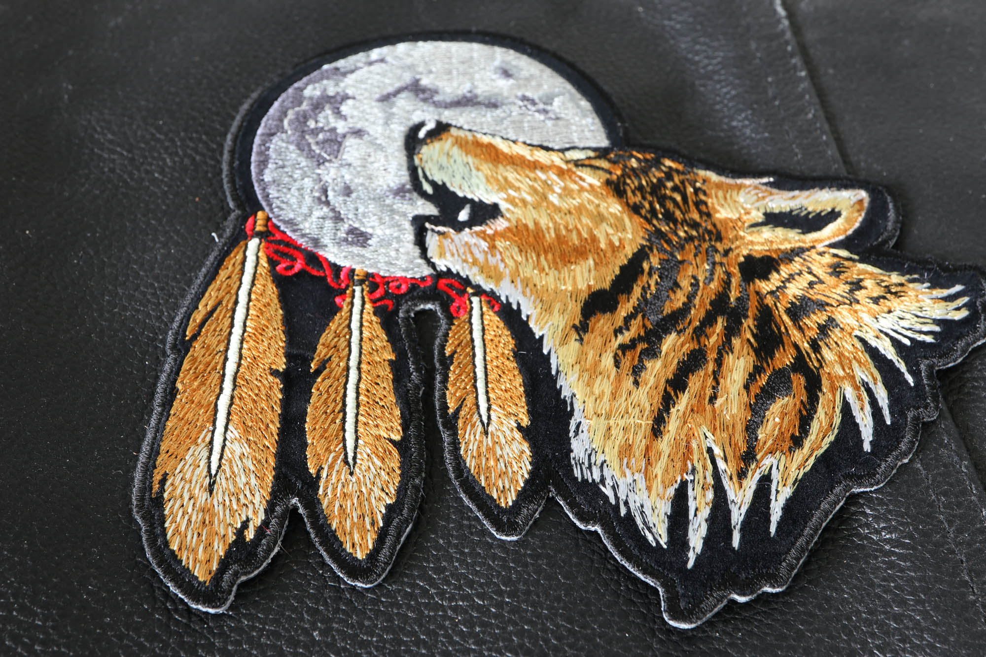 Howling Wolf With Moon 6 Inch Patch | Wolf Patches -TheCheapPlace