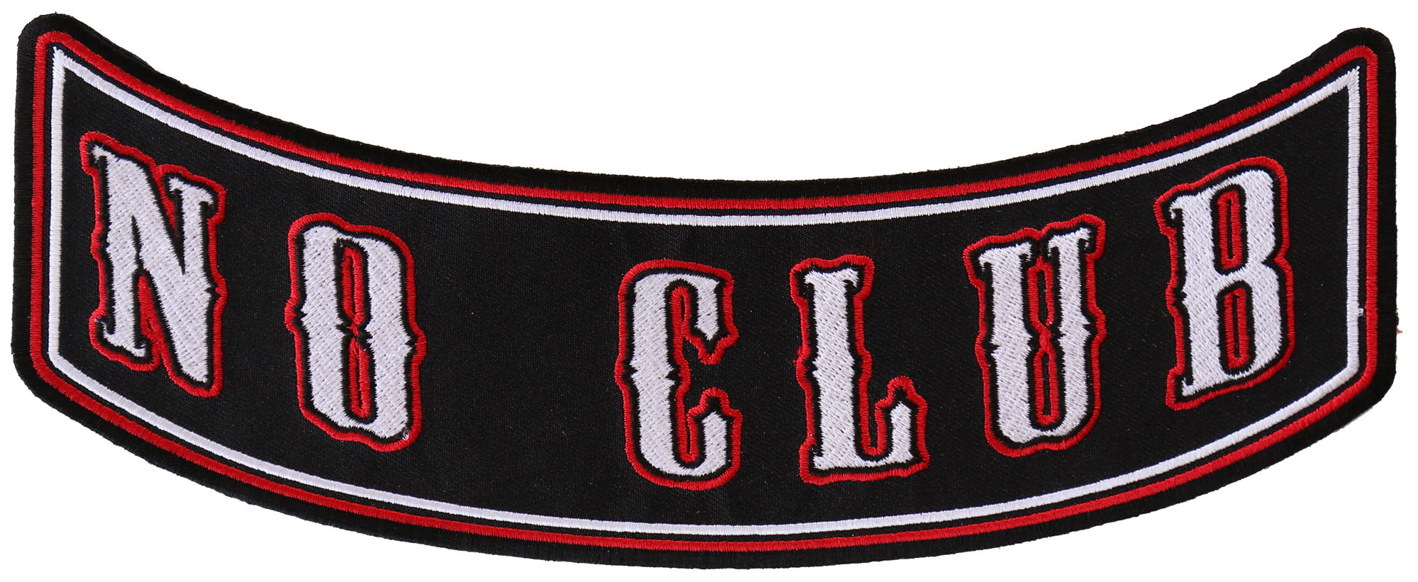 No Club Patch - Large Back Patches by Ivamis Patches