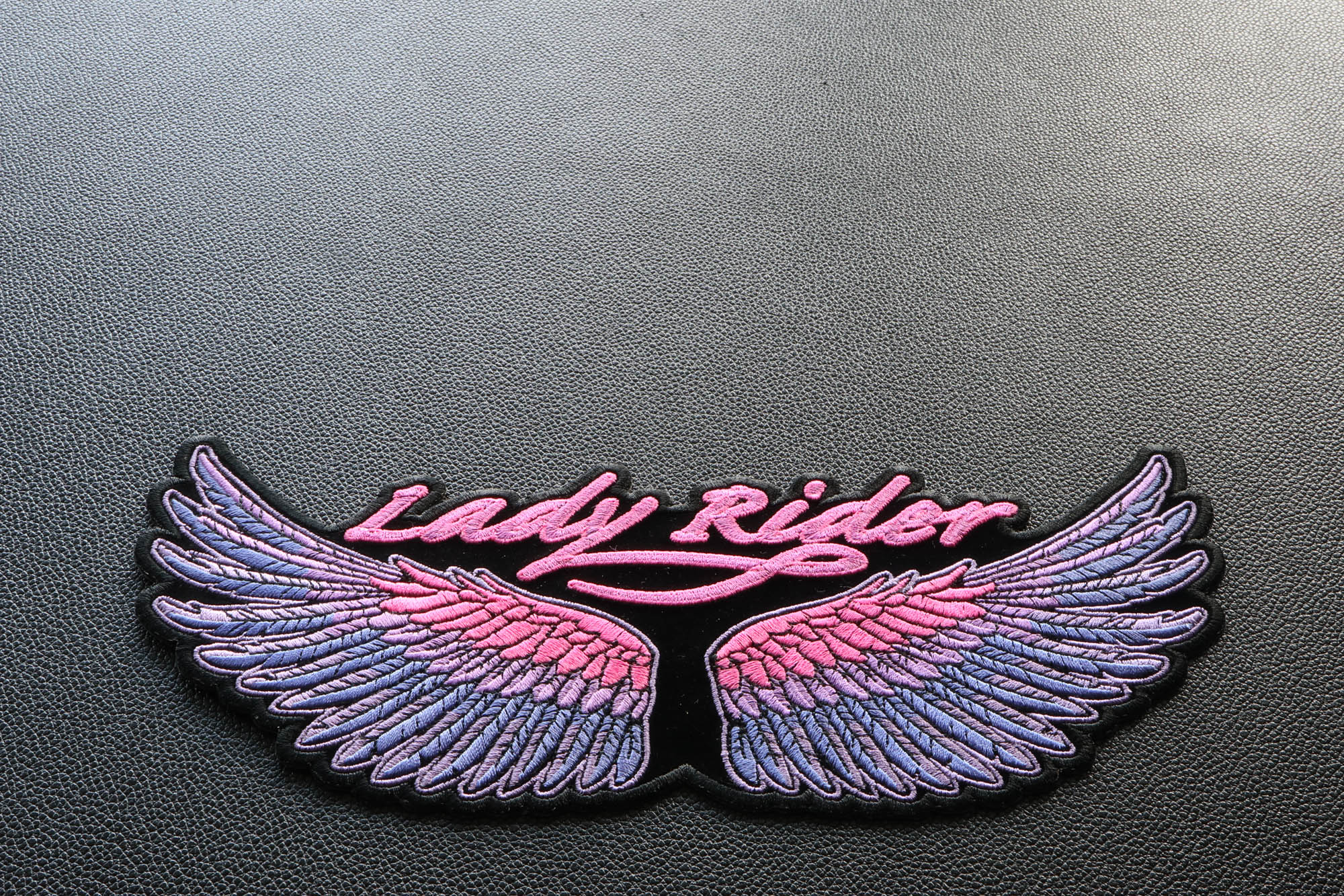 Lady Rider Wings Patch, Large Ladies Back Patches for Jackets by Ivamis ...