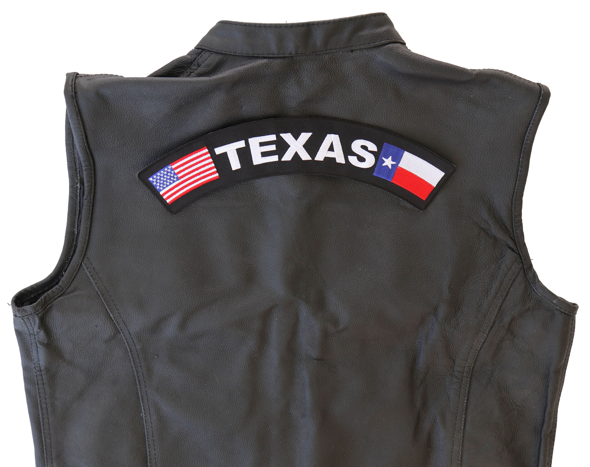 Texas Large Rocker With US and Texas Flags Patch | Embroidered Patches ...