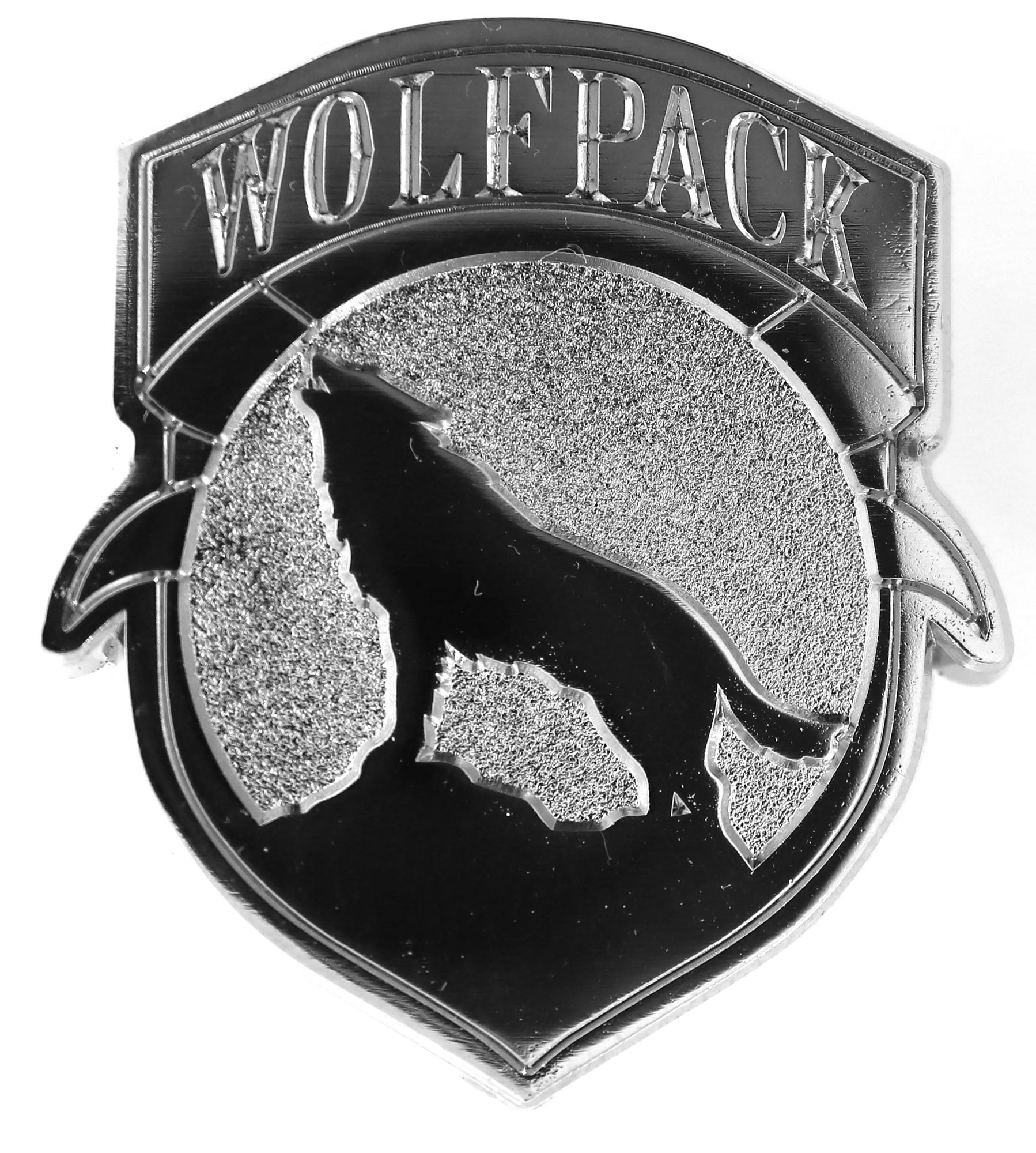 Wolfpack Biker Pin by Ivamis Patches