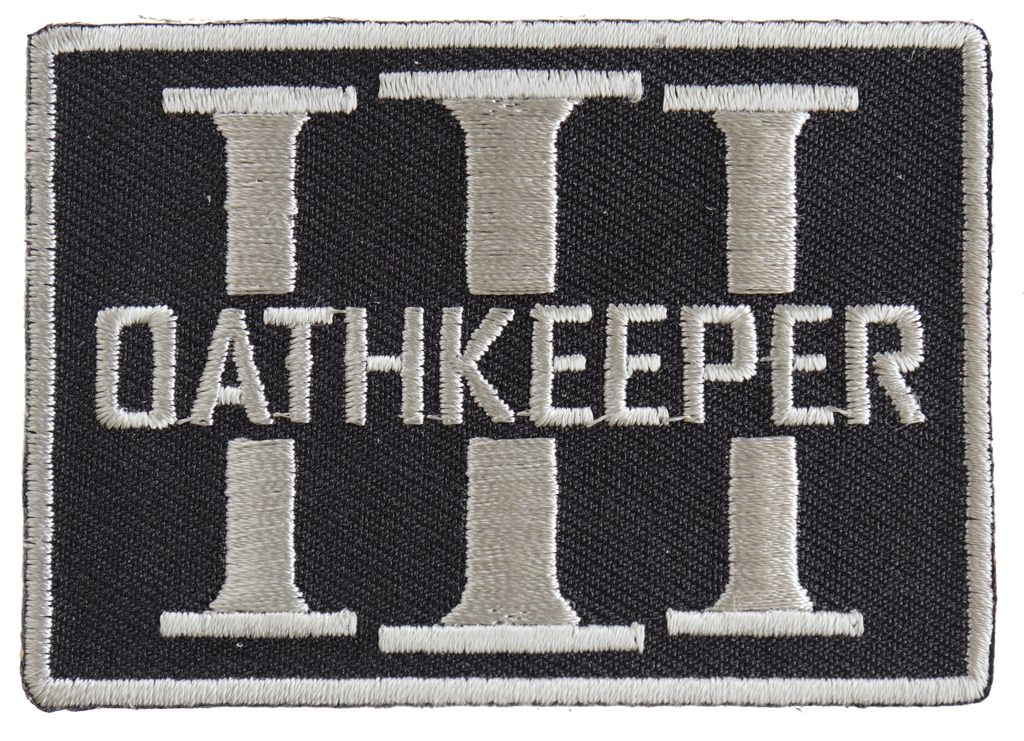 Oathkeeper Three Percenter Gray Patch | Embroidered Patches by Ivamis ...