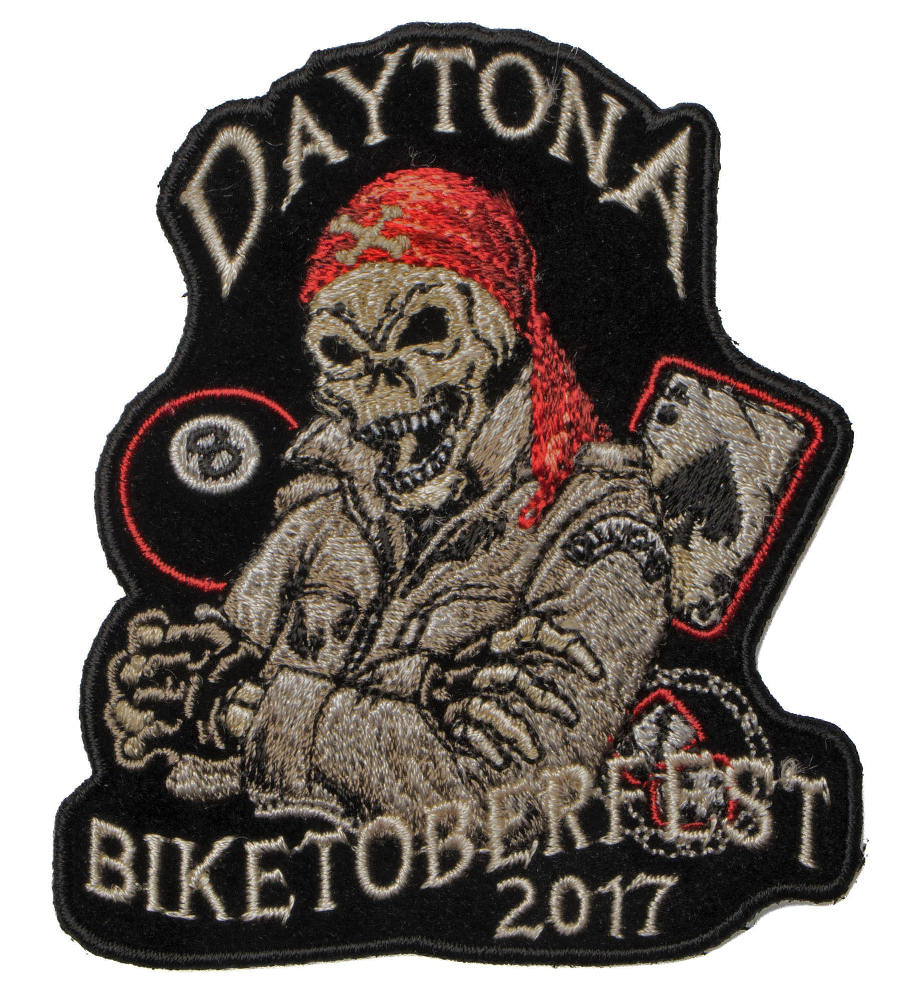 Biketoberfest 2017 Daytona Skull Biker Patch - TheCheapPlace