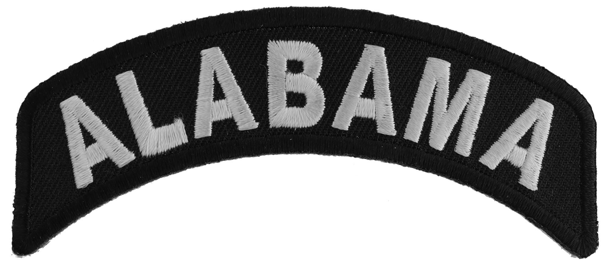 Alabama State Embroidered Small Iron On Rocker Patch by Ivamis Patches