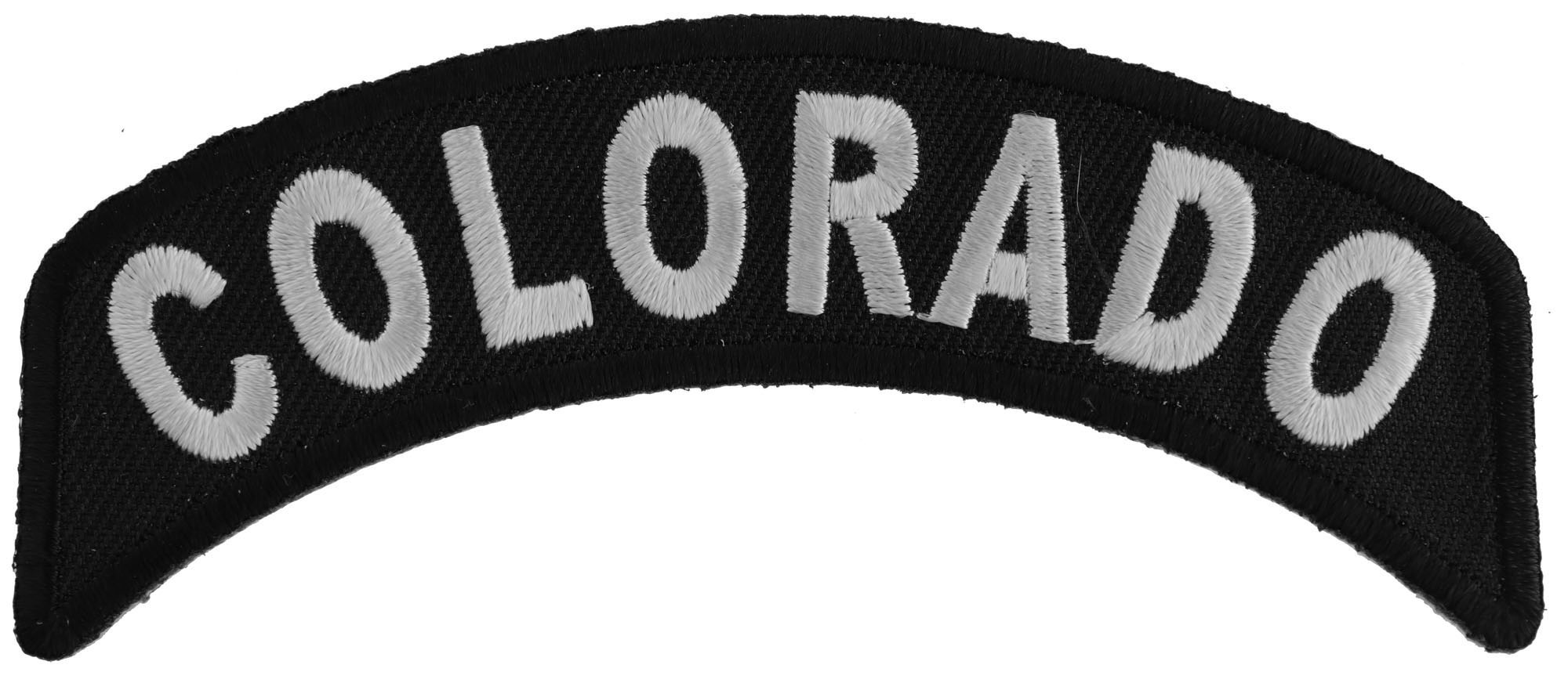 Colorado State Embroidered Small Iron On Rocker Patch by Ivamis Patches