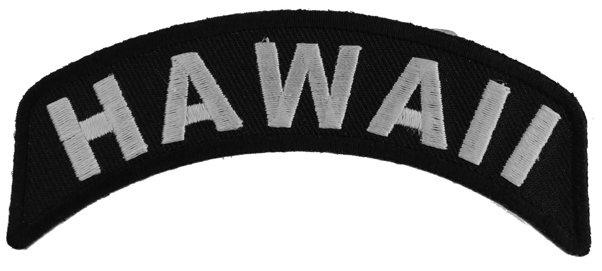 Hawaii State Embroidered Small Iron On Rocker Patch by Ivamis Patches