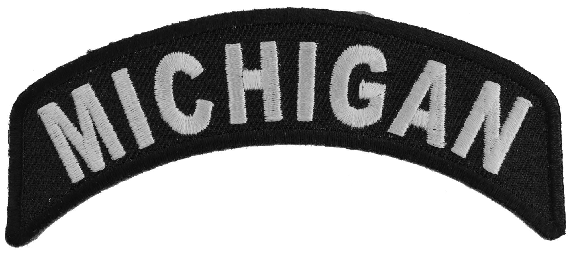 Michigan State Embroidered Small Iron On Rocker Patch by Ivamis Patches