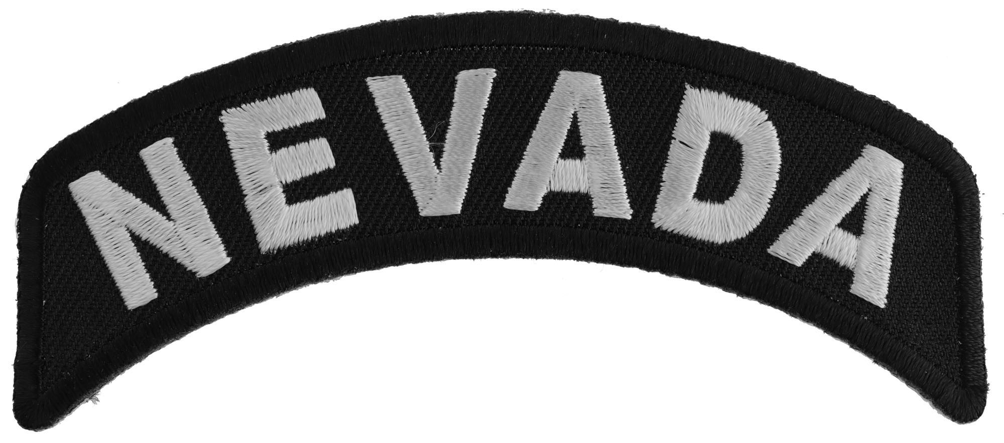 Nevada State Embroidered Small Iron On Rocker Patch by Ivamis Patches