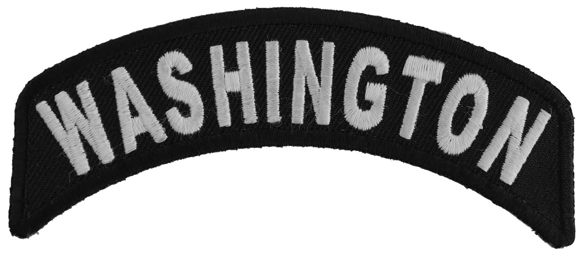 Washington State Embroidered Small Iron On Rocker Patch by Ivamis Patches