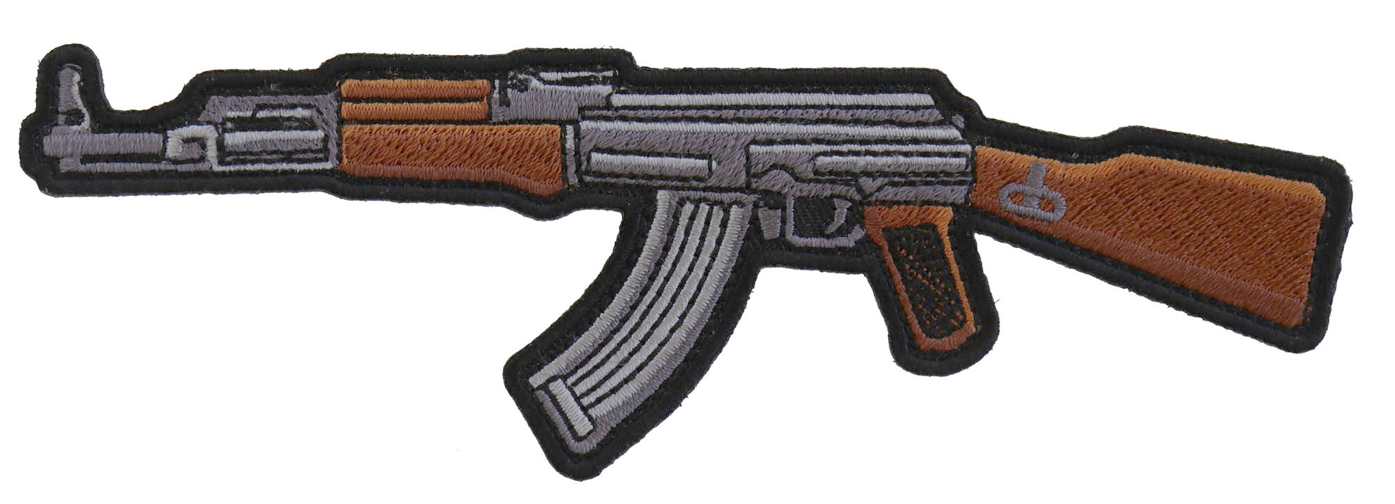 AK-47 Embroidered Gun Patch Points Left | Embroidered Patches by Ivamis ...