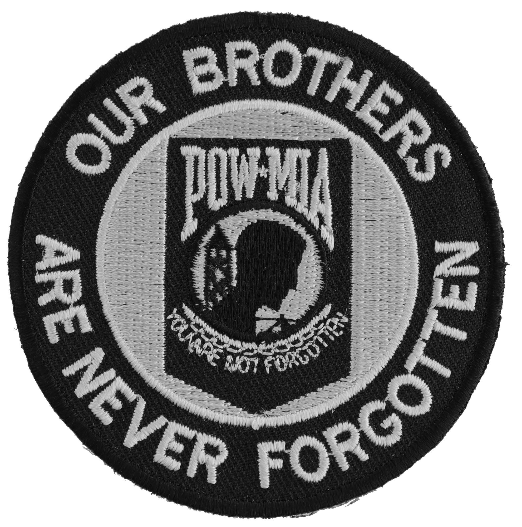 Our Brothers Are Never Forgotten Patch Small | US Military Veteran ...