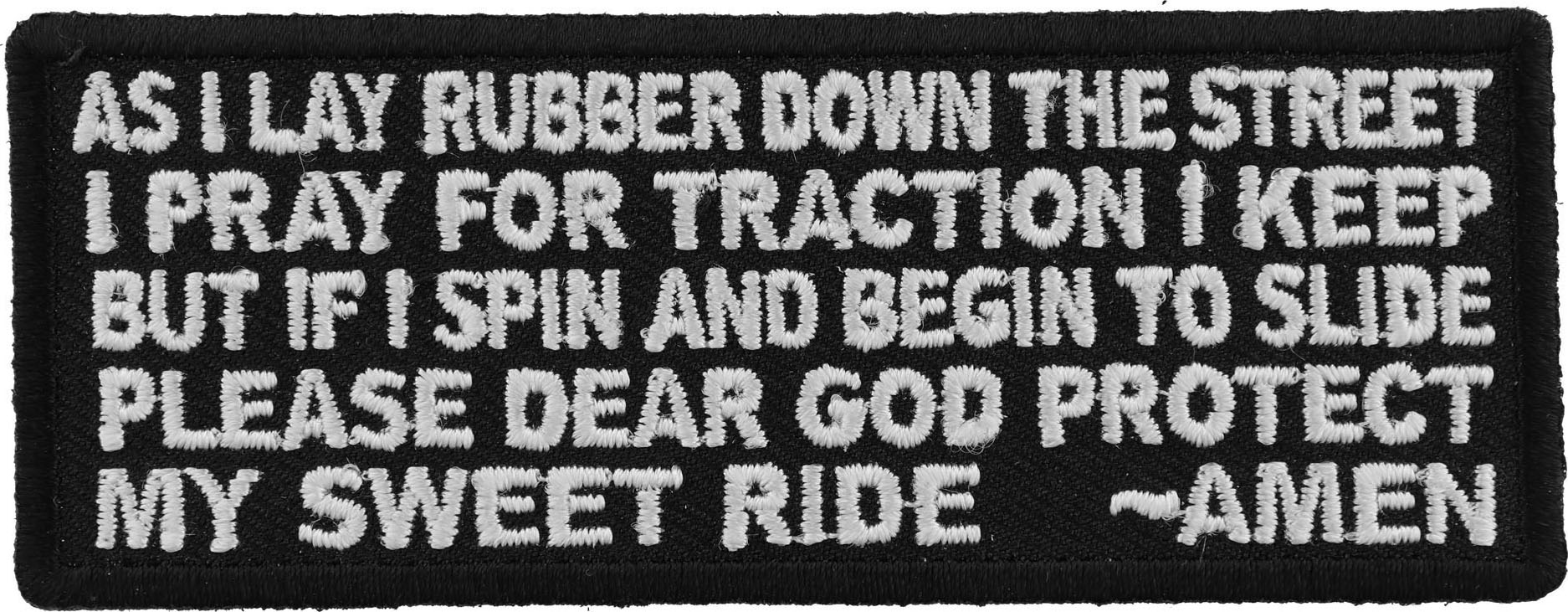 Biker Prayer Patch - Biker Saying Patches by Ivamis Patches