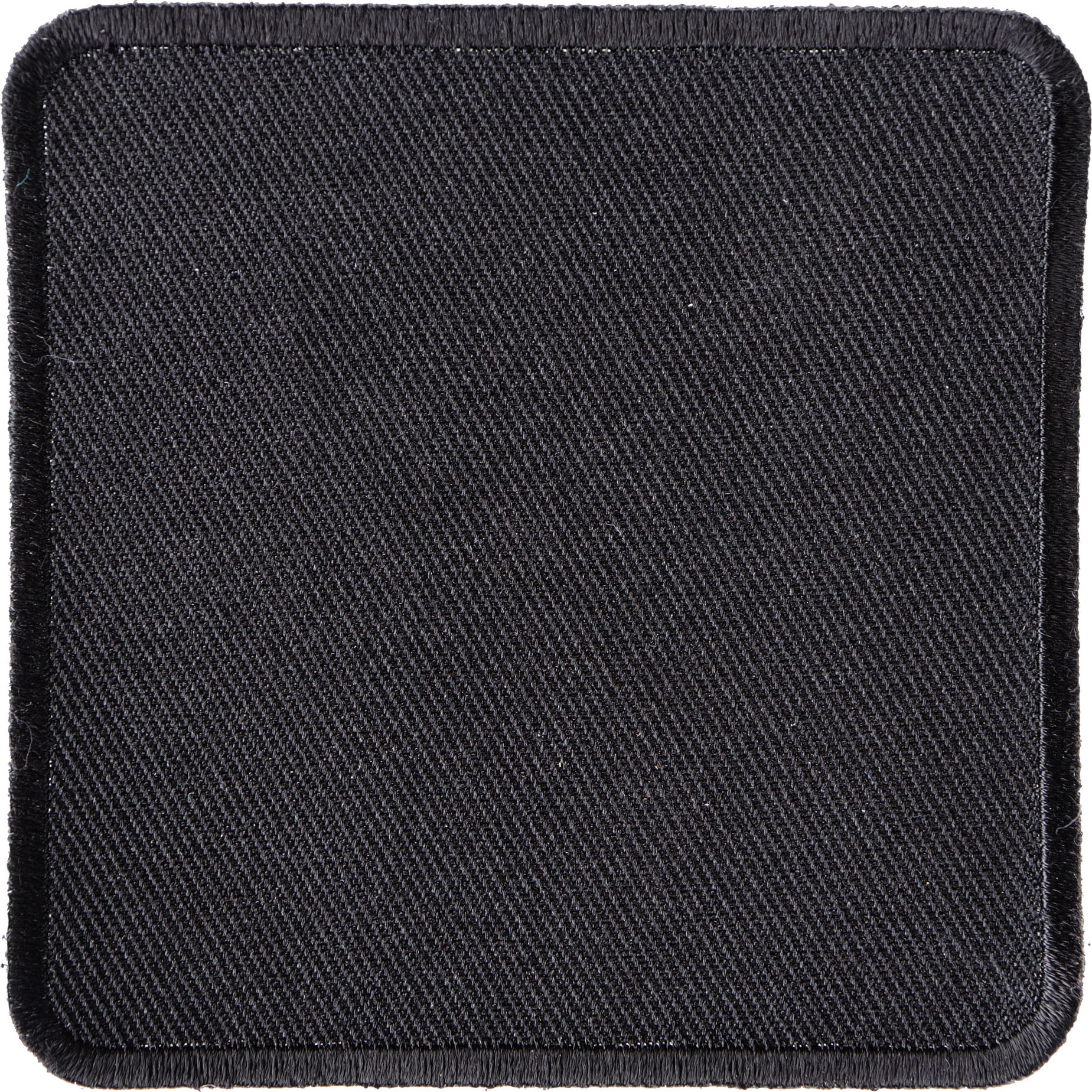 Black 3 Inch Square Blank Patch | Embroidered Patches by Ivamis Patches