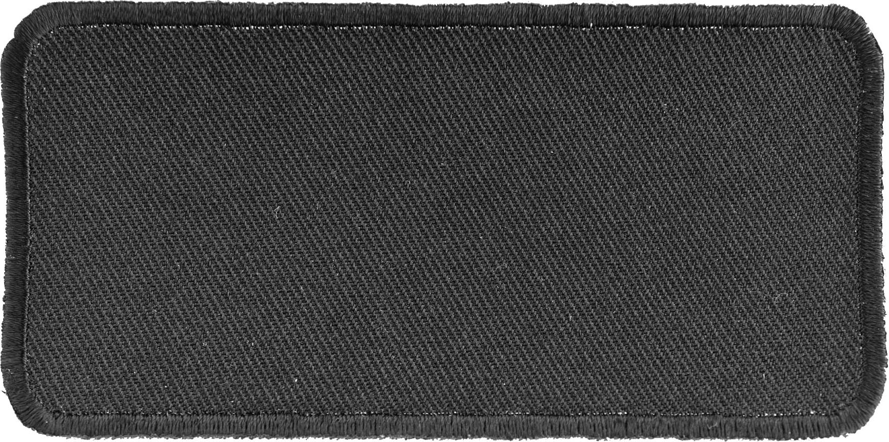 Black 4 Inch Rectangular Blank Patch | Embroidered Patches by Ivamis ...