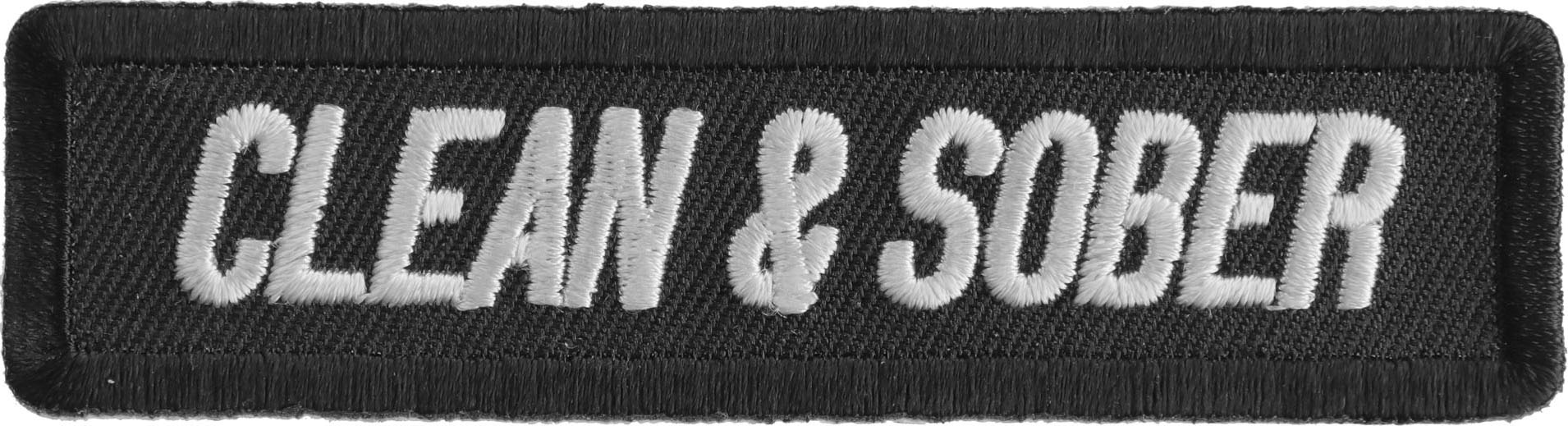 Clean and Sober Patch, Christian Saying Patches by Ivamis Patches