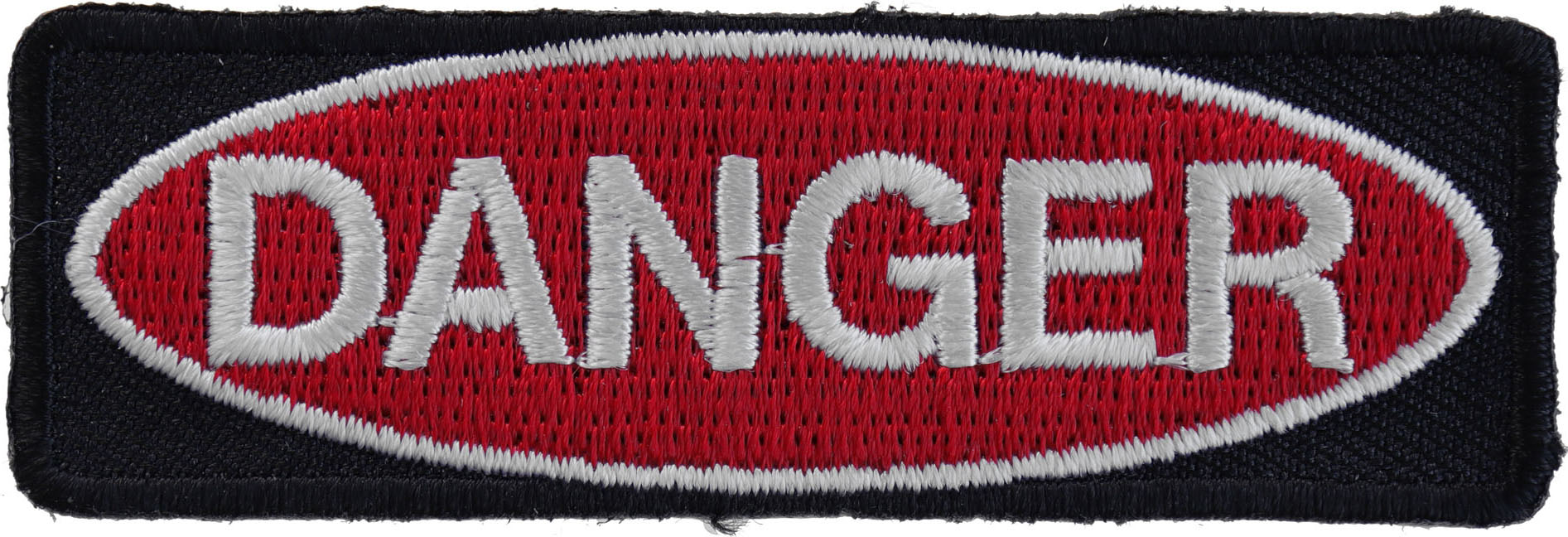 Iron On Danger Patch | Embroidered Patches by Ivamis Patches