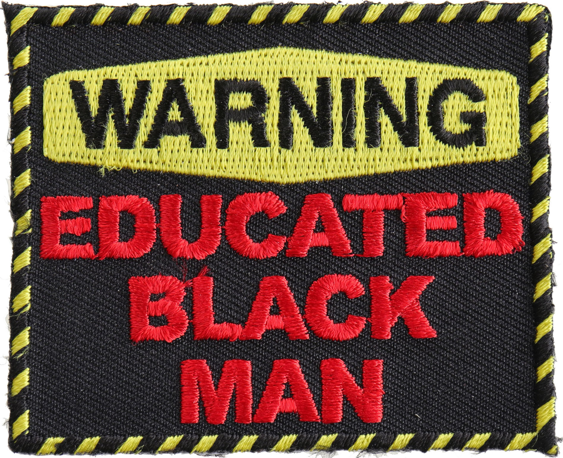 Iron On Educated Black Man Patch | Embroidered Patches by Ivamis Patches