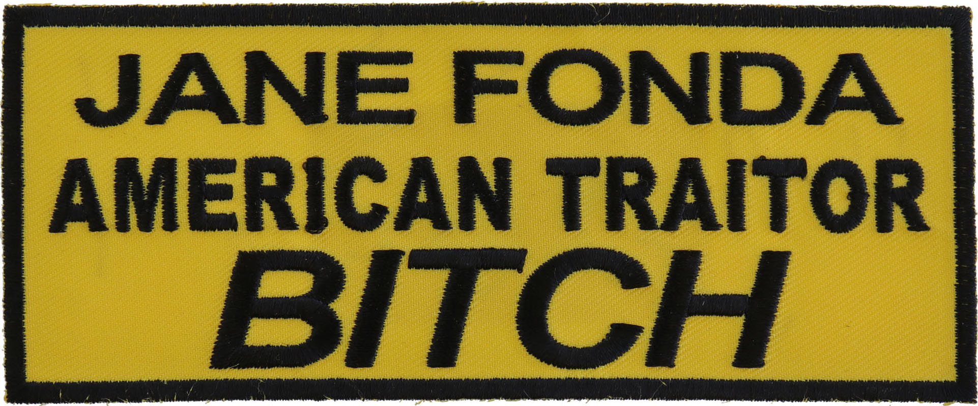 Jane Fonda American Traitor Bitch Patch, Patriotic Saying Patches by ...