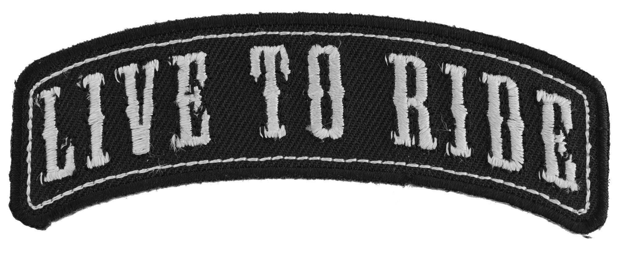 Live To Ride Patch - Biker Saying Patches by Ivamis Patches