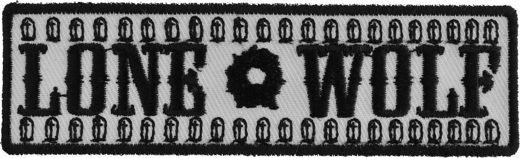 Lone Wolf Patch - Biker Saying Patches by Ivamis Patches