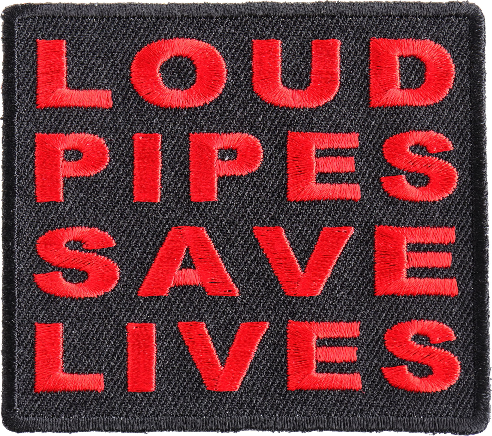 Loud Pipes Save Lives Patch - Biker Saying Patches by Ivamis Patches