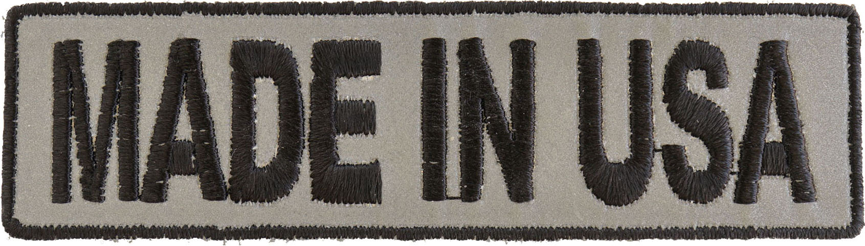 Made In USA Small Reflective Patch | Embroidered Patches by Ivamis Patches
