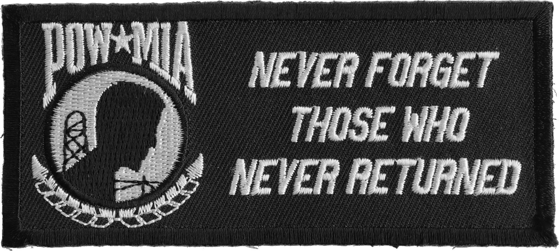 Never Forget Those Who Never Returned POW MIA Patch, Patriotic Patches ...